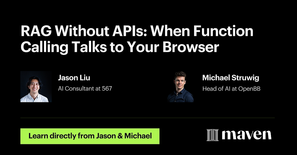 RAG w/o APIs: When Function Calling Talks to Your Browser
